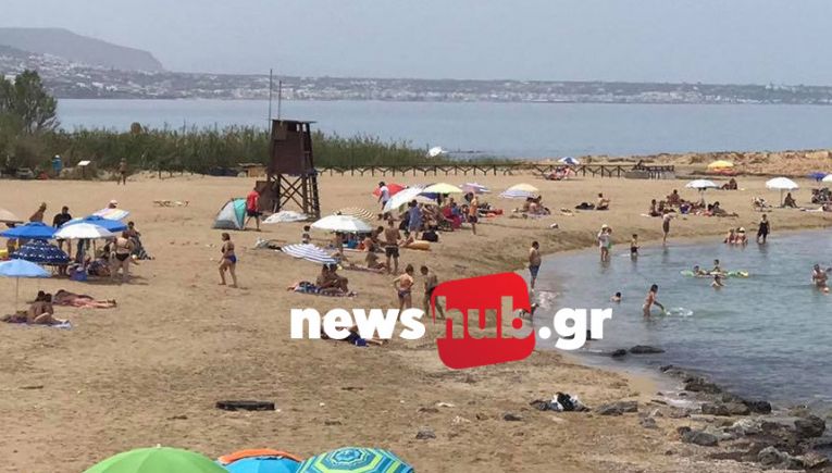 Ηράκλειο: Εξόρμηση στις παραλίες για να δροσιστούν από τον...καύσωνα ...