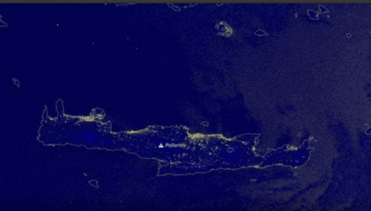Δείτε πως κατέγραψε ο δορυφόρος της Nasa τα Χριστούγεννα στην Κρήτη ...