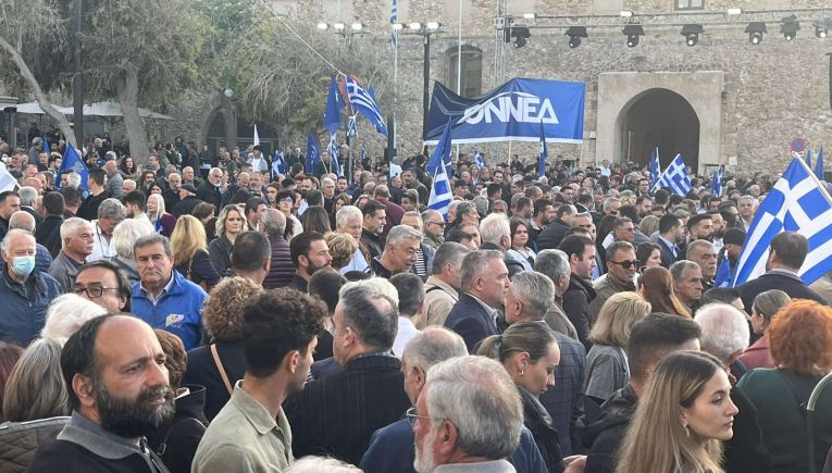Ο Κυριάκος Μητσοτάκης στα Χανιά – Δείτε την ομιλία του στο Παλιό Λιμάνι ...