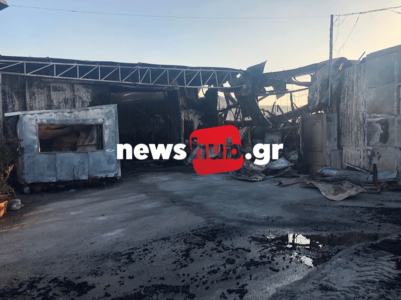 Ηράκλειο: Ολοκληρωτική καταστροφή στις επιχειρήσεις στις Μαλάδες μετά ...