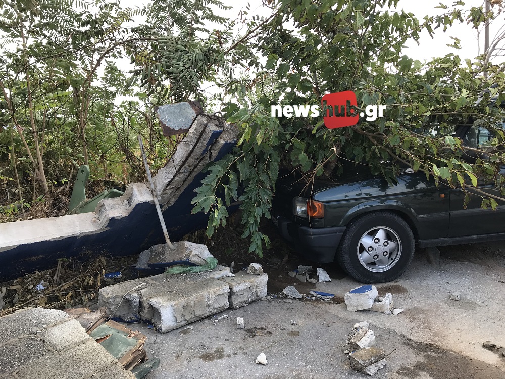 Κατέρρευσαν περιφράξεις του αεροδρομίου Ηρακλείου-Καταπλάκωσαν 3 ...