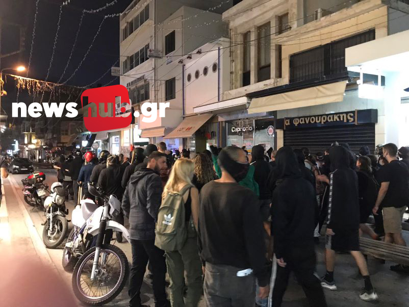 Επεισόδια στο κέντρο του Ηρακλείου- Φθορές σε Atm και χρήση χημικών από ...