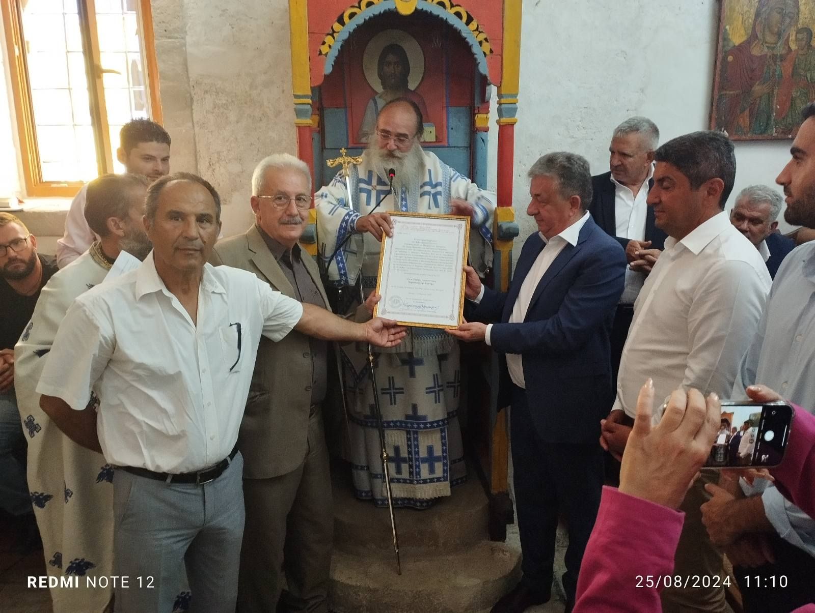 Τιμητική διάκριση στον Περιφερειάρχη για την ανακαίνιση του Αγίου Τίτου ...