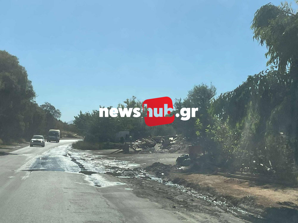 Ηράκλειο: Ποτάμι λόγω διαρροής, ο δρόμος από τον καταυλισμό των Ρομά ...